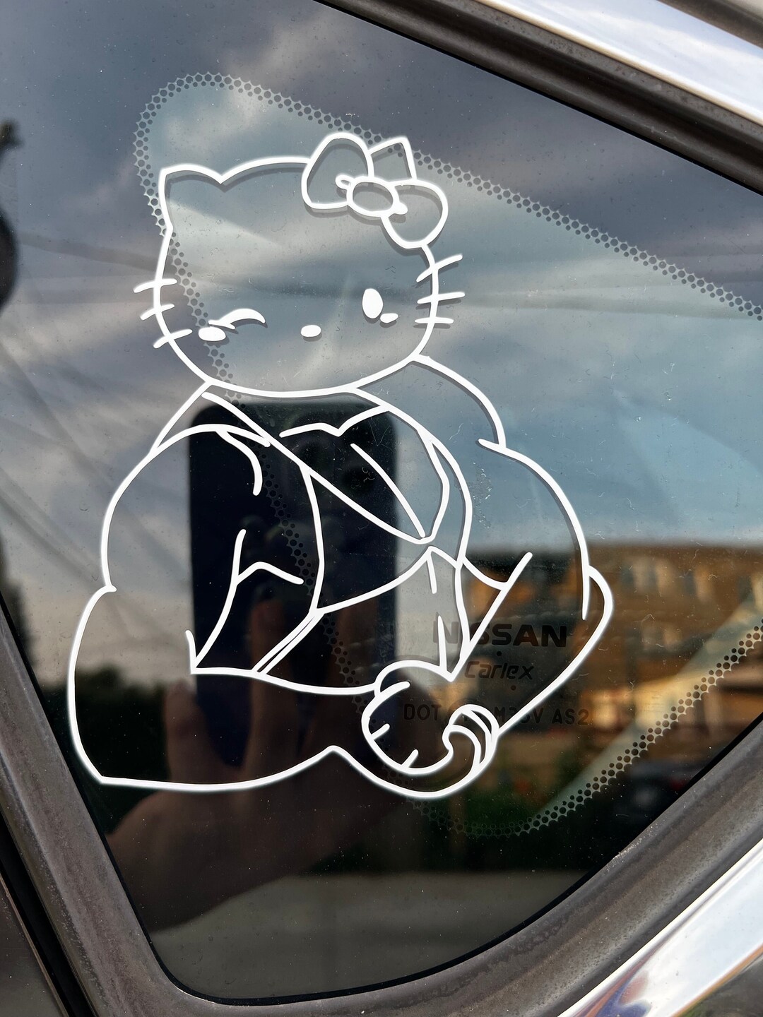 Hello Kitty With Muscles Decal - Etsy