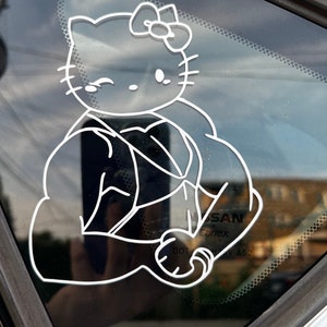 Hello Kitty With Muscles Decal - Etsy
