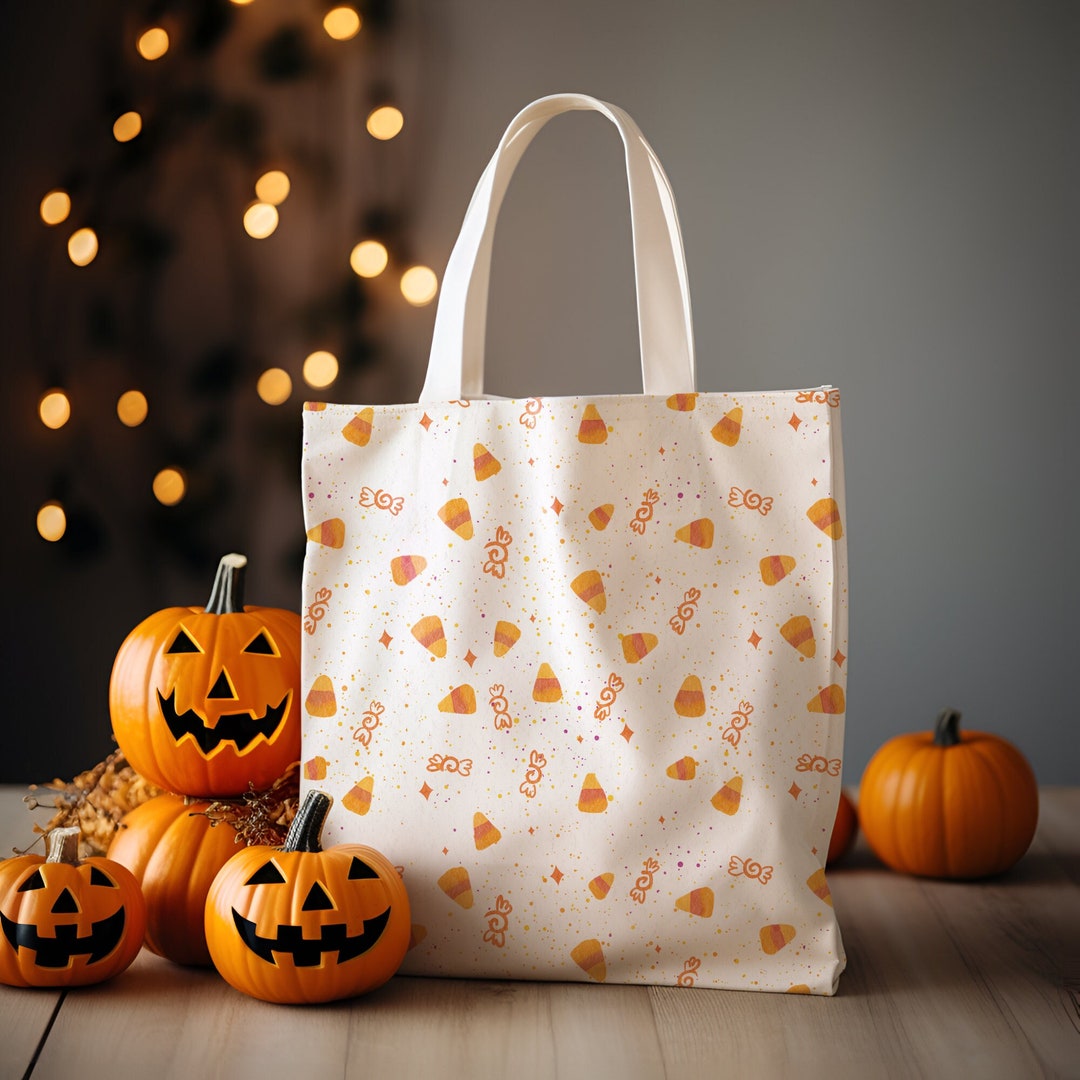 Halloween Digital Paper Candy Corn Pattern Clipart Cute - Etsy