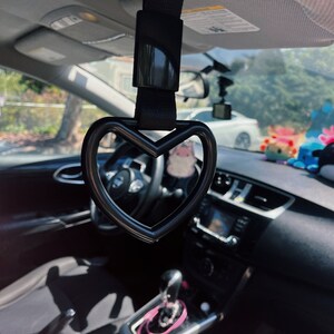 Pink Tsurikawa JDM Car Heart Ring Kawaii Car Charm Japanese Car ...