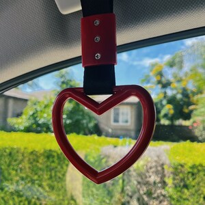 Pink Tsurikawa JDM Car Heart Ring Kawaii Car Charm Japanese Car ...