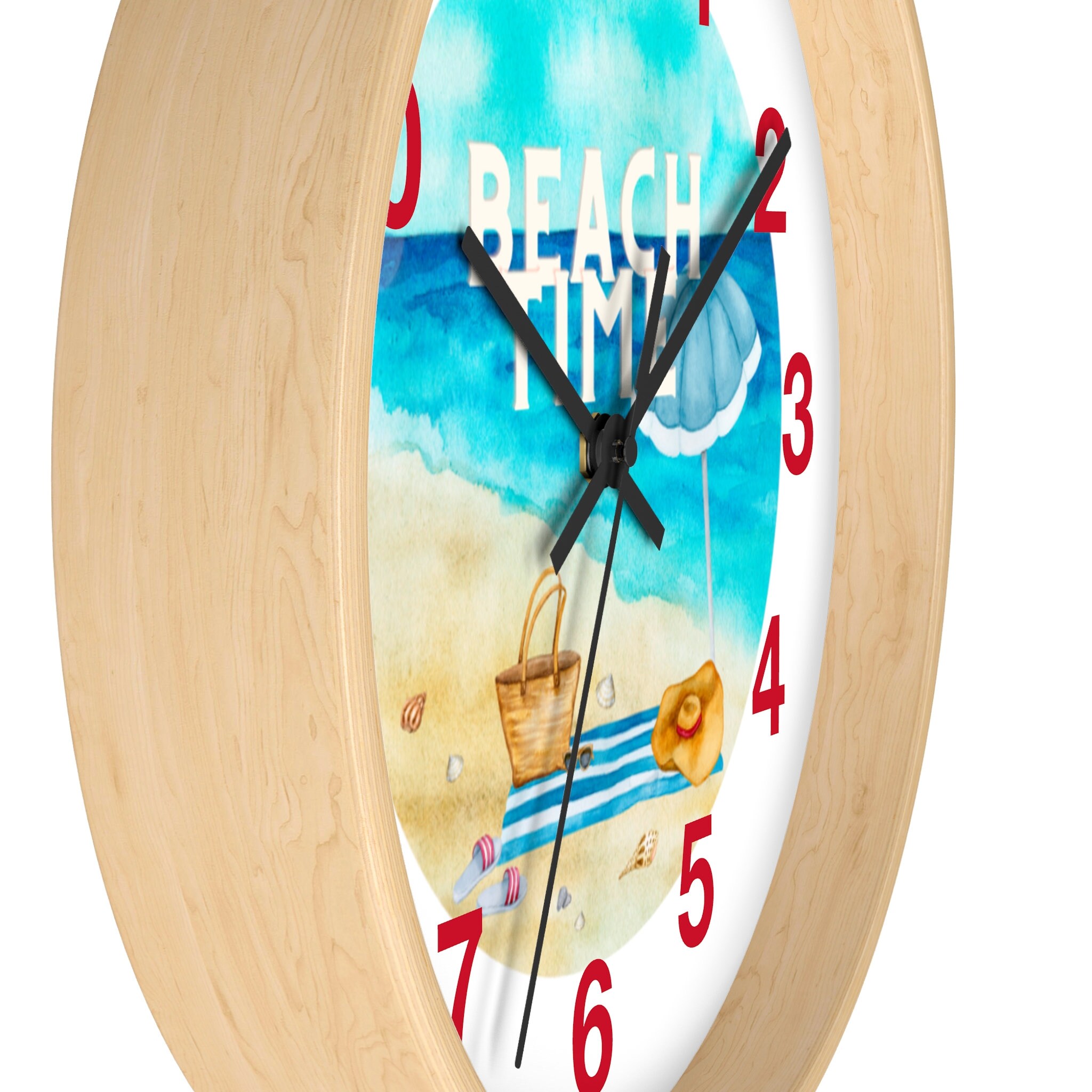 Beach Time Summer Wall Clock Beachy Home Decor Boho - Etsy