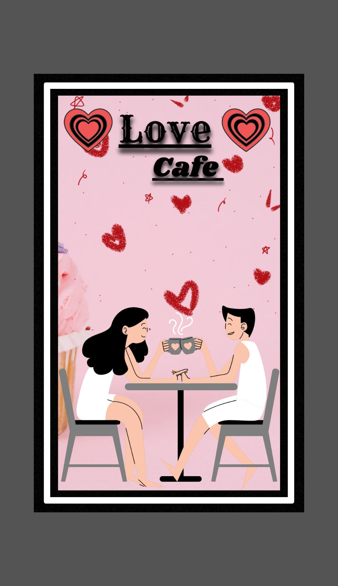 Love Cafe Digital Art For Couple Digital Art For Wall Decor Printable
