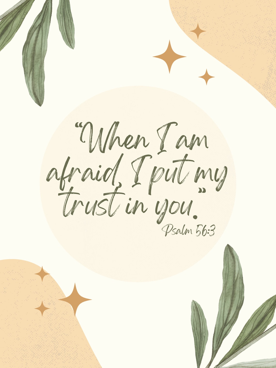 Trust Bible Verse Poster - Etsy