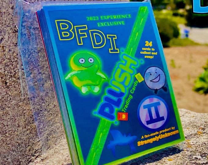 BFDI and Inanimate Insanity Plush Trading Cards - 2023 Experience ...