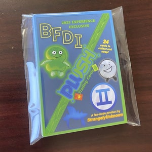 BFDI and Inanimate Insanity Plush Trading Cards 2023 Experience 2024 ...
