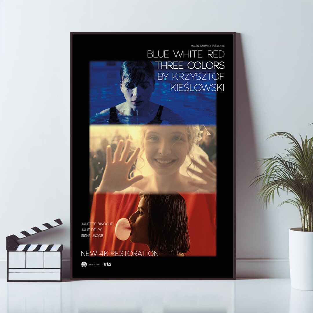 Three Colors Red, Movie Poster, Wall Art Prints, Art Poster, Canvas ...