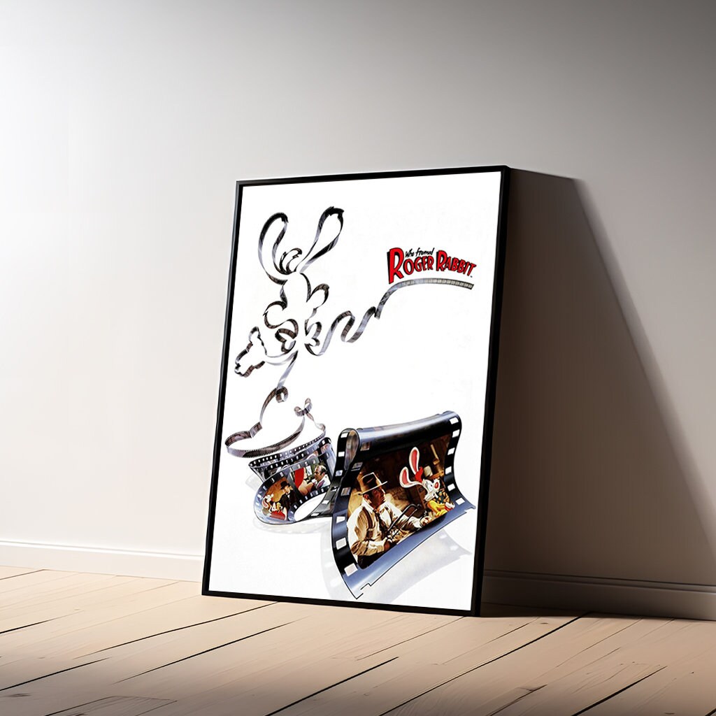Who Framed Roger Rabbit, Movie Poster, Live Room Wall Art, Canvas ...