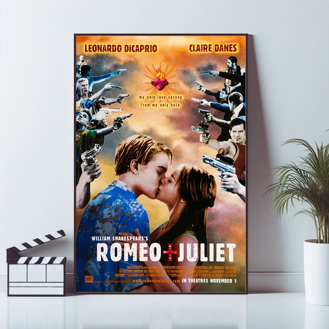 1996 Romeo and Juliet Movie Poster, Art Poster, Wall Art Prints, Canvas ...