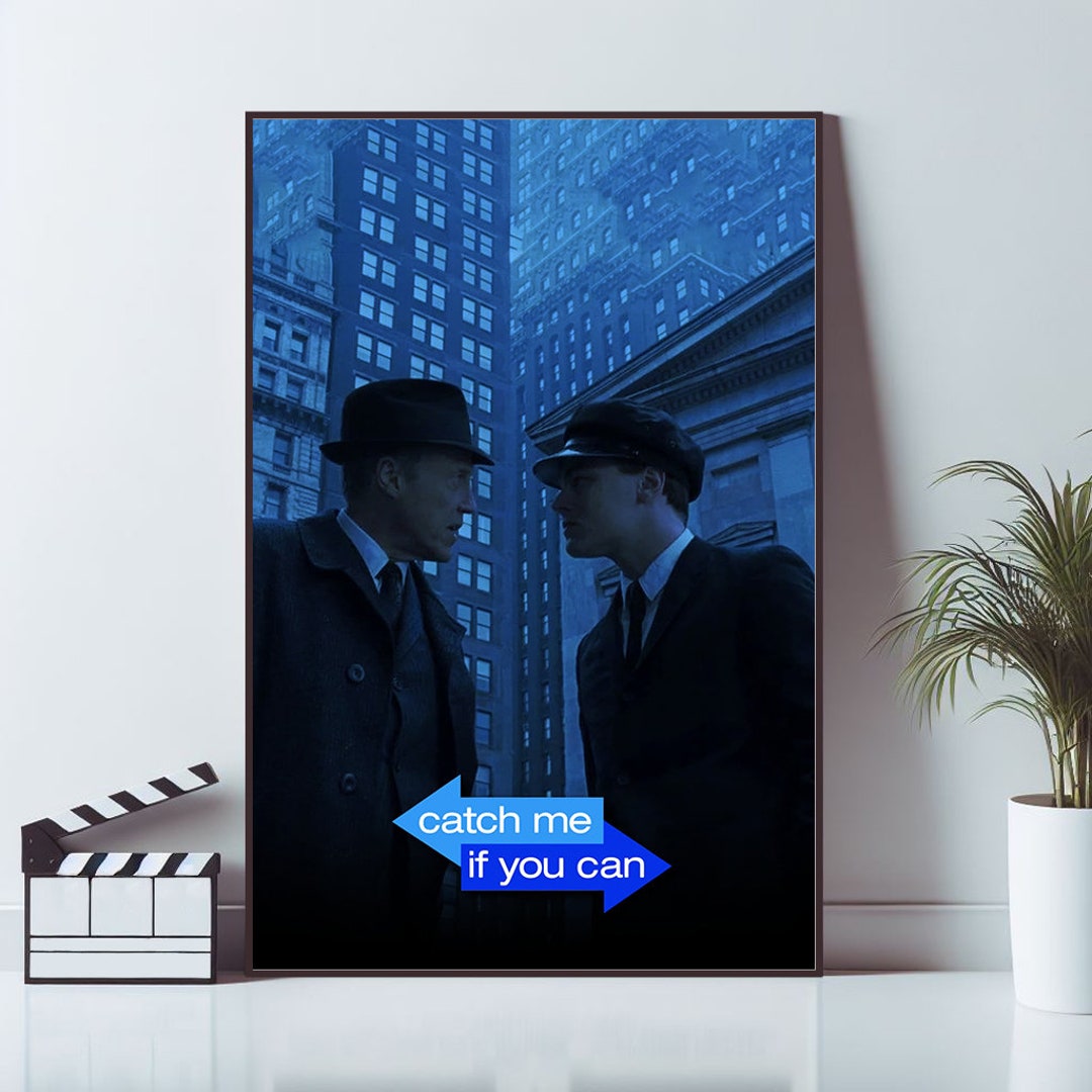 Catch Me If You Can Movie Poster, Wall Art Prints, Canvas Material Gift ...