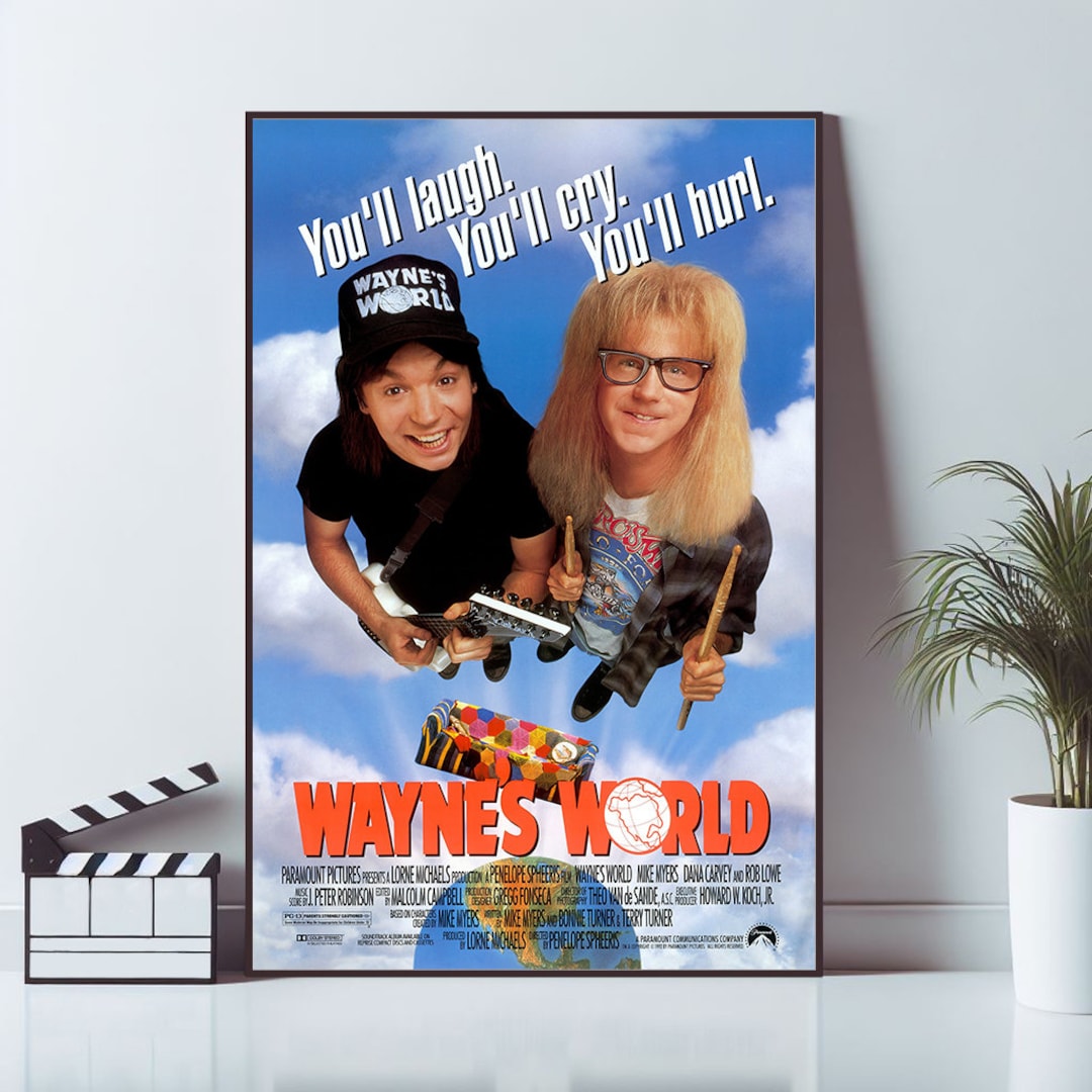 Wayne's World Movie Poster, Art Poster, Wall Art Prints, Canvas ...