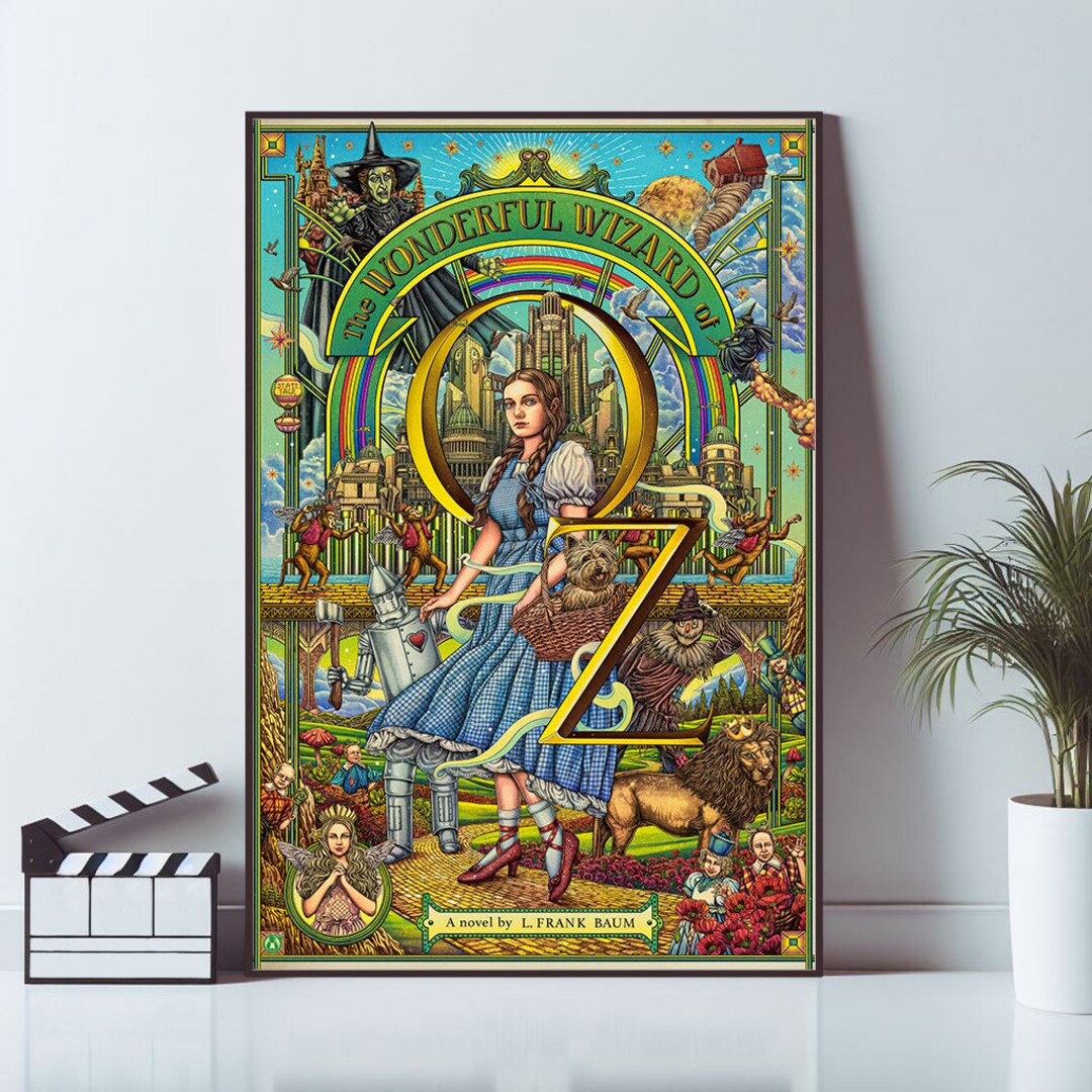 The Wizard of Oz Movie Poster, Wall Art Prints, Canvas Material Gift ...
