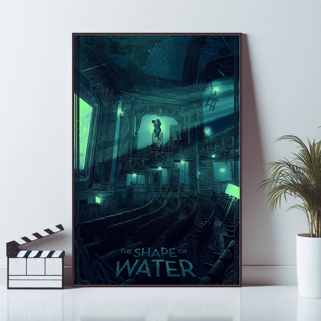 The Shape of Water, Movie Poster, Wall Art Prints, Art Poster, Canvas ...