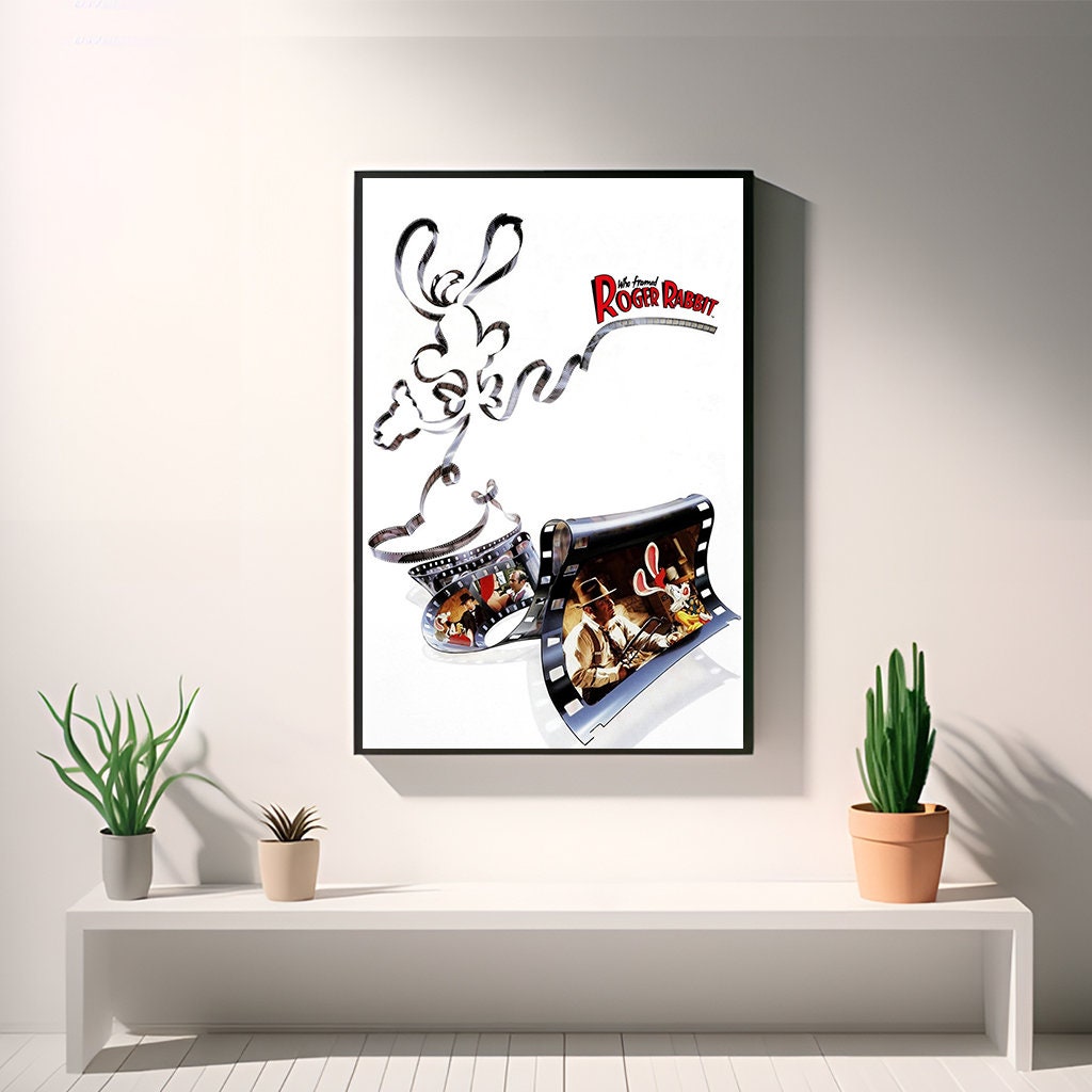 Who Framed Roger Rabbit, Movie Poster, Live Room Wall Art, Canvas ...