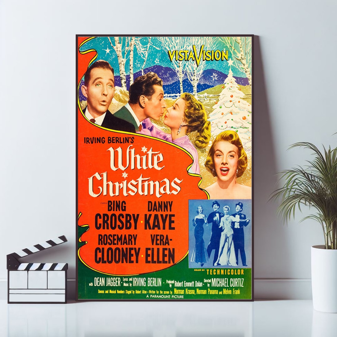 1954 White Christmas Movie Poster, Wall Art Prints, Art Poster, Canvas ...
