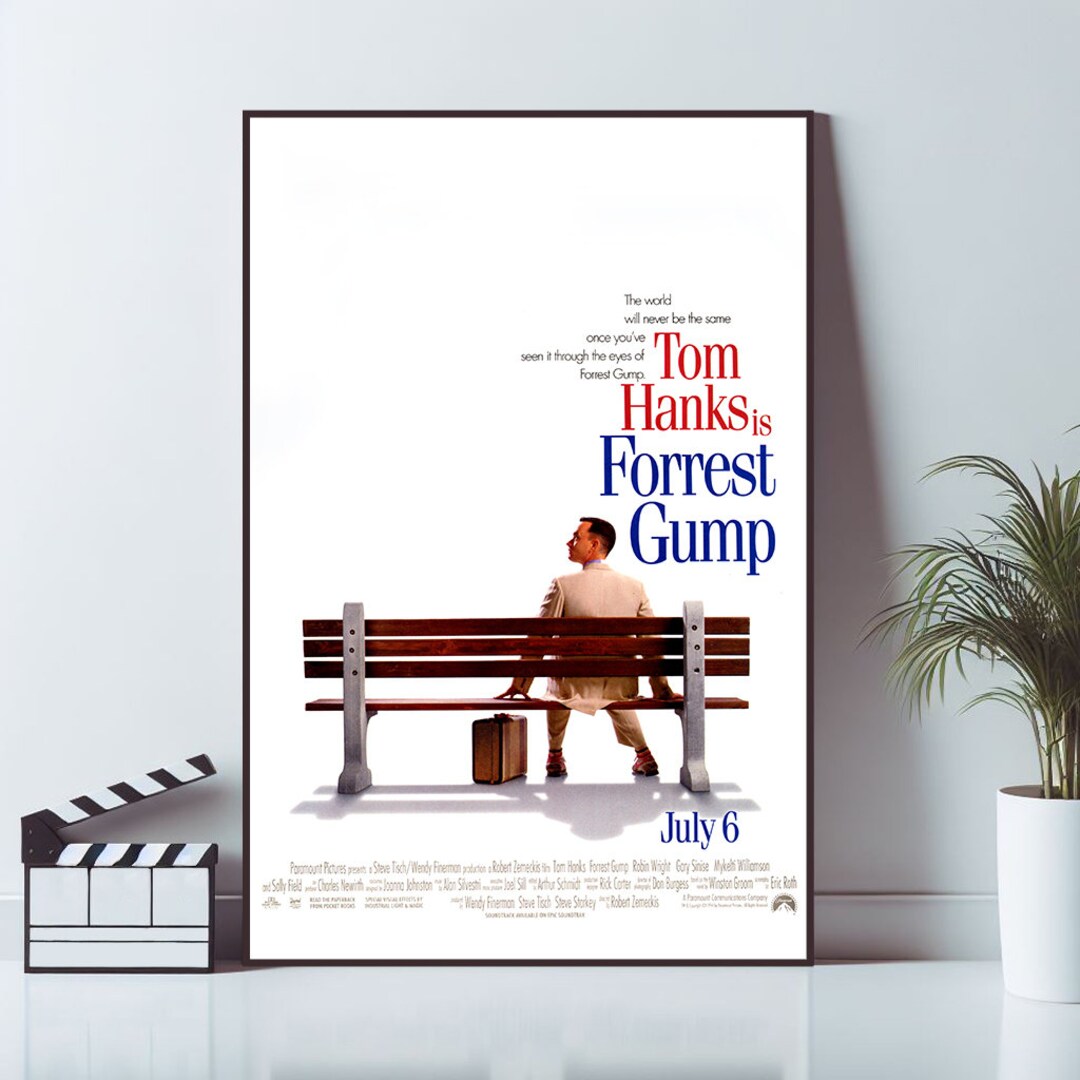 Forrest Gump Movie Poster, Art Poster, Wall Art Prints, Canvas Material ...