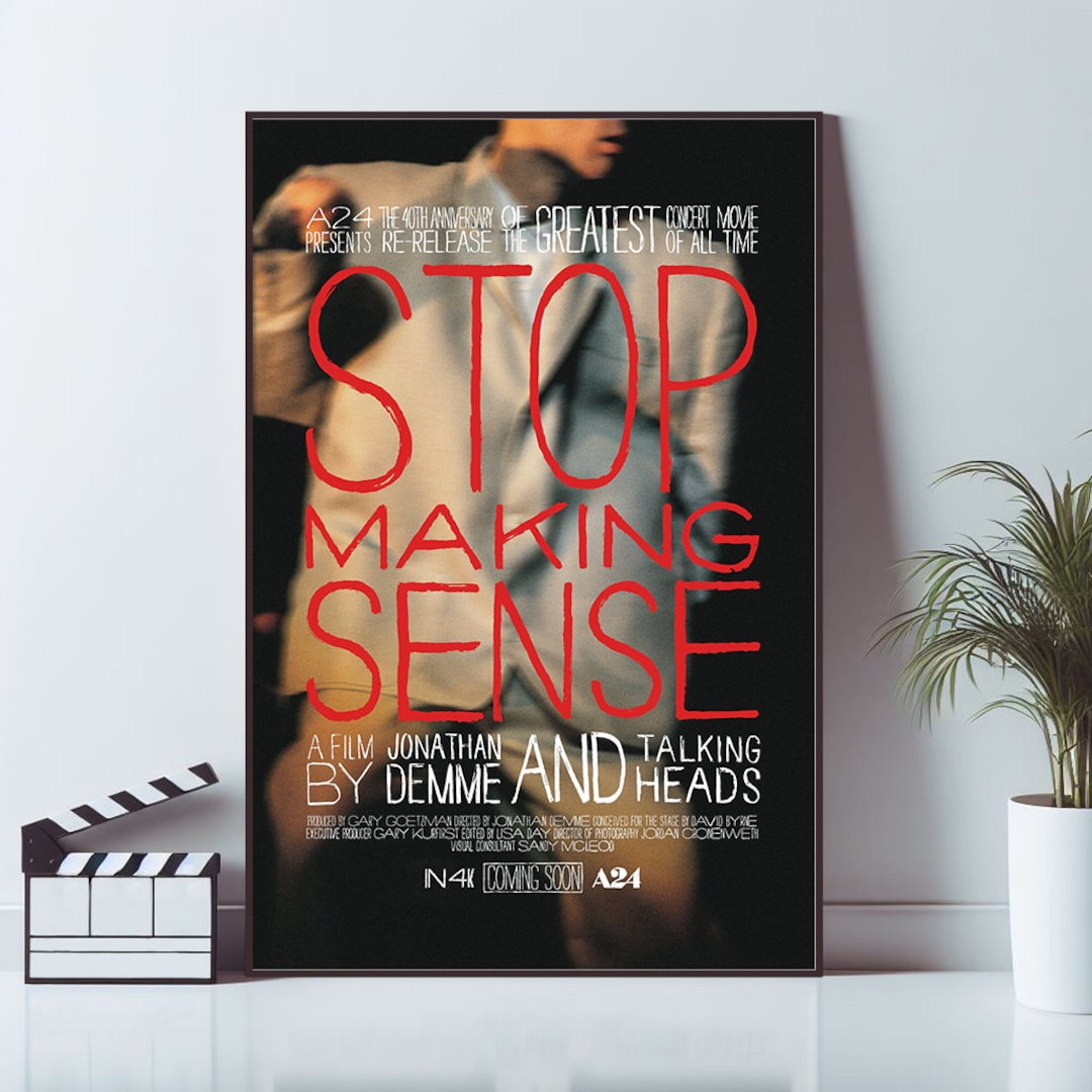 Stop Making Sense Movie Poster, Art Poster, Canvas Material Gift, Home ...