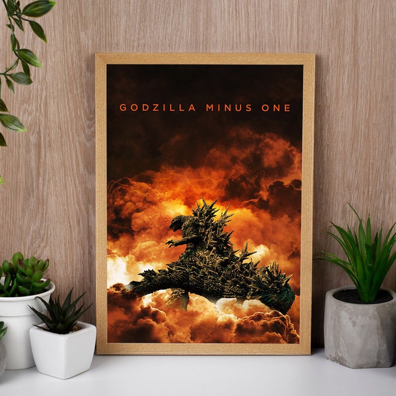 Godzilla Minus One Movie Poster Art Poster Home Decor Wall - Etsy Australia