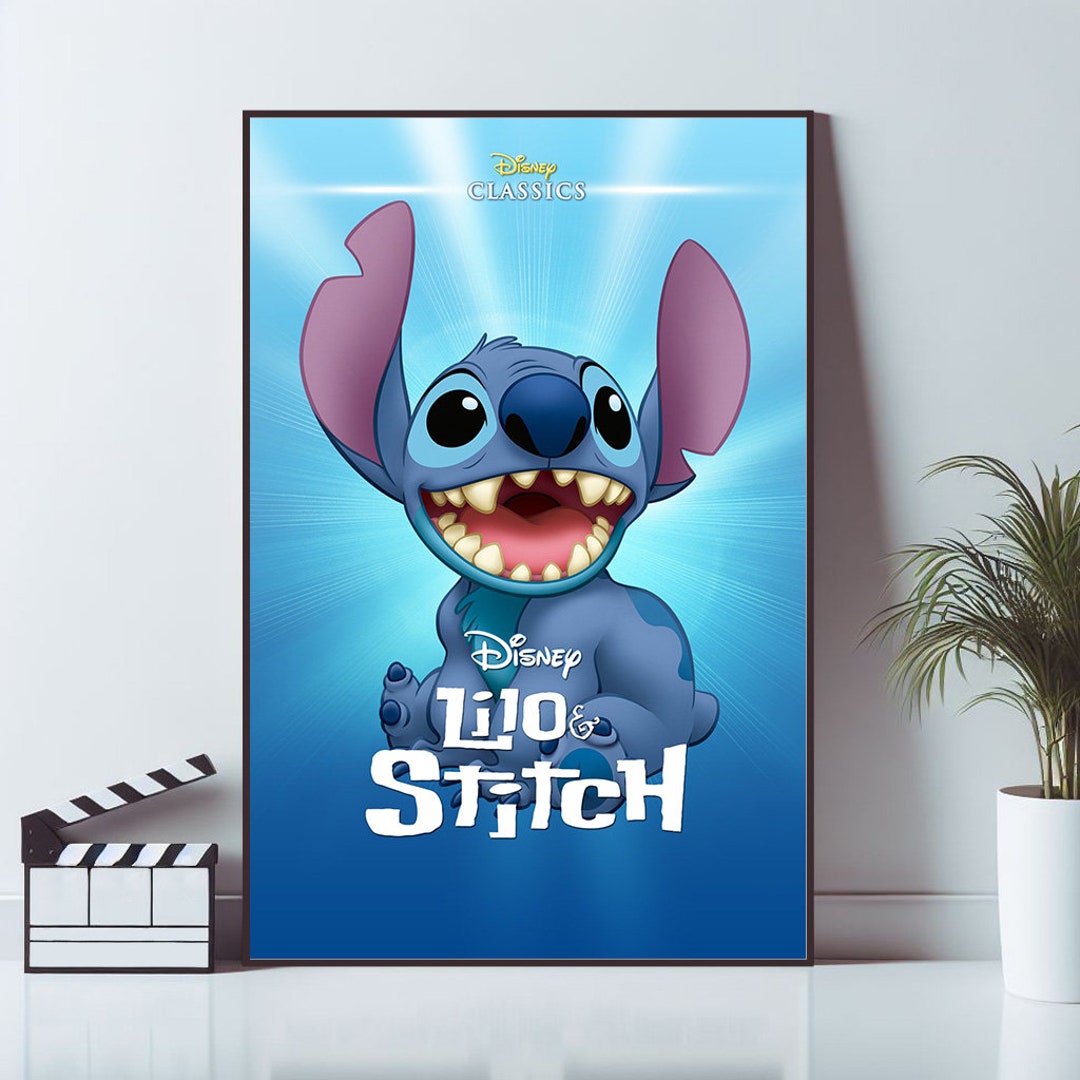 Lilo & Stitch, Movie Poster, Wall Art Prints, Art Poster, Canvas ...