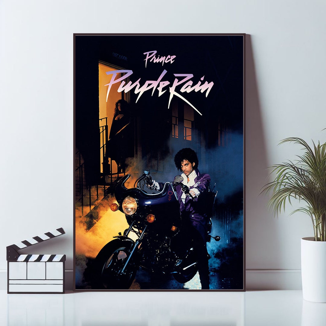Purple Rain Movie Poster, Canvas Material Poster, Keepsake, High ...