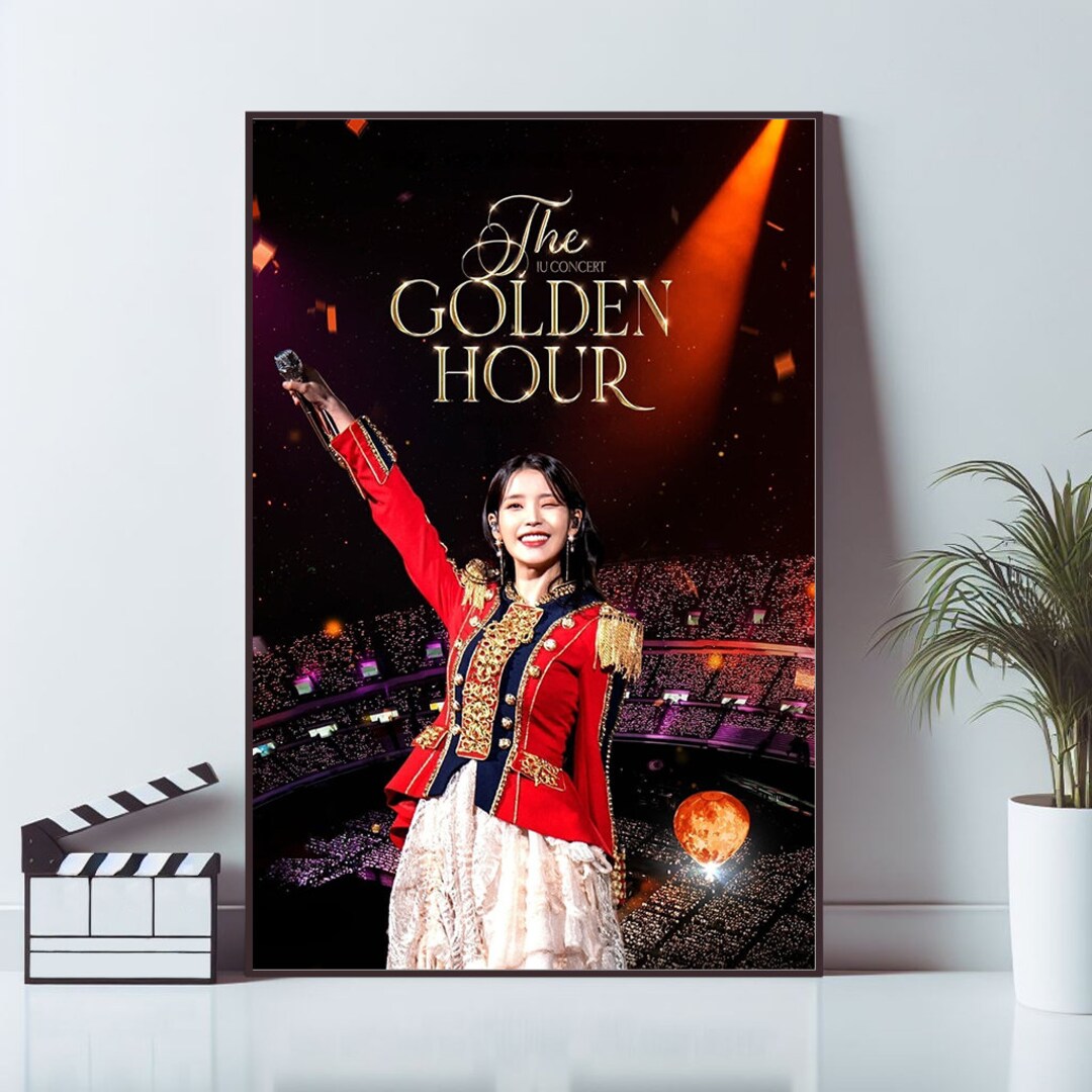 IU CONCERT the Golden Hour, Star Poster, Art Poster, Canvas Material ...