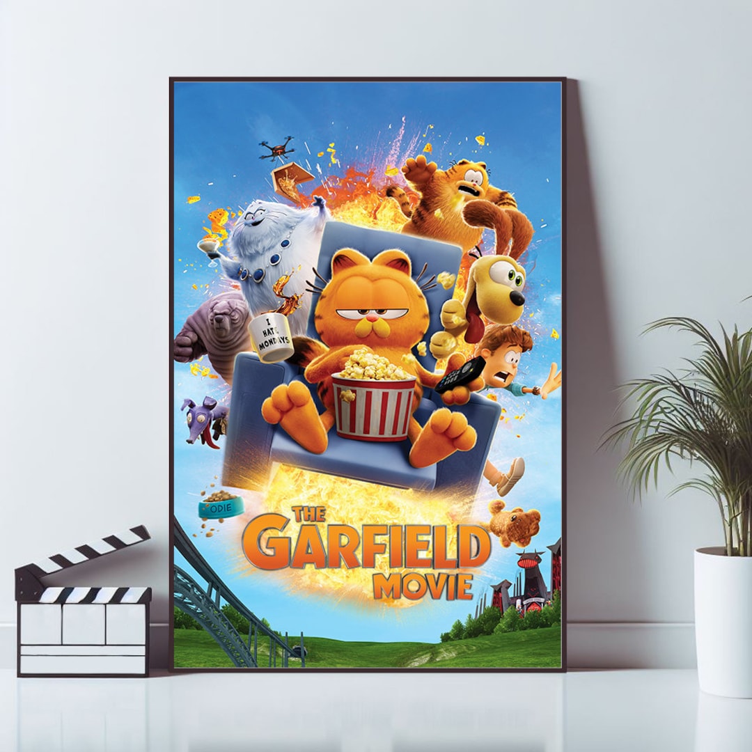 The Garfield Movie, Movie Poster, Wall Art Prints, Art Poster, Canvas ...