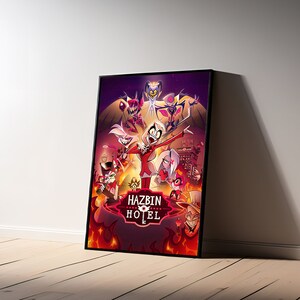 Hazbin Hotel Movie Poster, Wall Art Prints, Canvas Material Gift, High ...