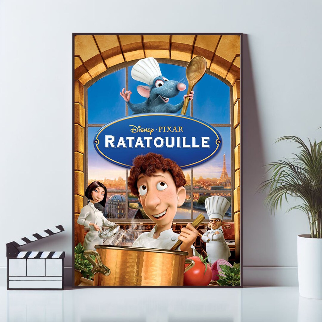Ratatouille Movie Poster, Animated Poster, Wall Art Prints, Canvas ...
