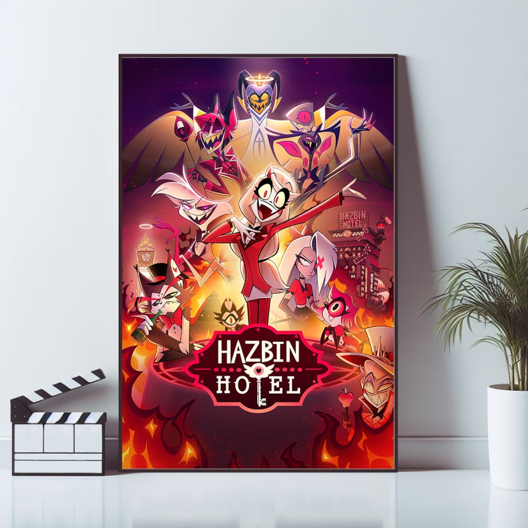 Hazbin Hotel Movie Poster, Wall Art Prints, Canvas Material Gift, High ...
