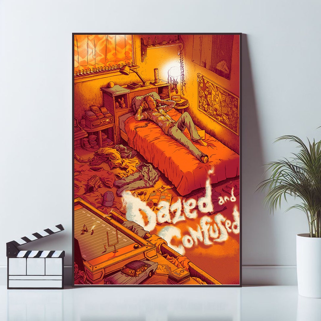 Dazed and Confused Movie Poster, Wall Art Prints, Art Poster, Canvas ...