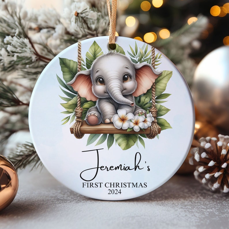 Baby's First Christmas Ornament, Personalized Baby Keepsake, Baby 1st ...