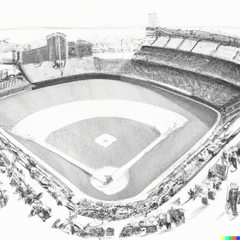 Baseball Stadium Digital Art - Etsy