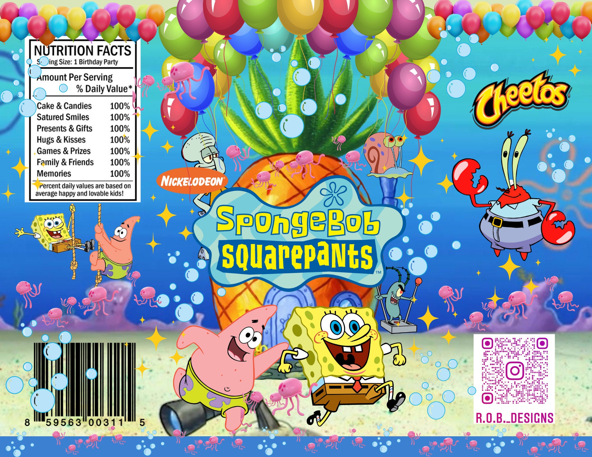 Spongebob Birthday Background