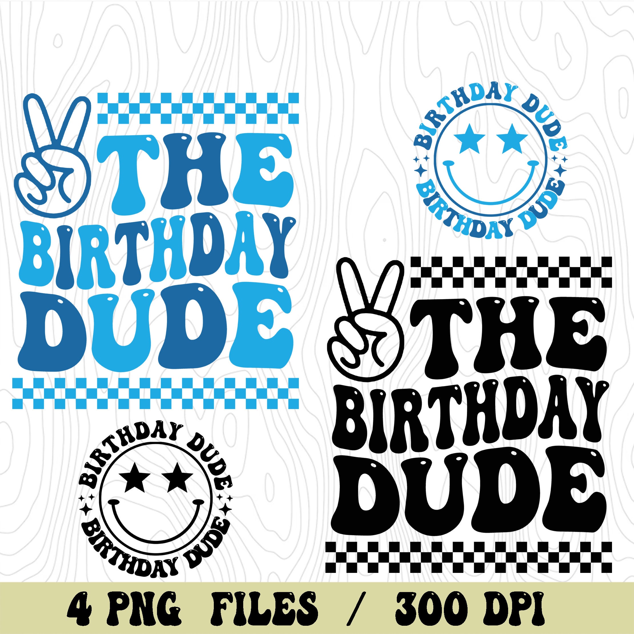 The Birthday Dude Png, Boys Birthday Png, Boys 1st Birthday Png, Happy ...