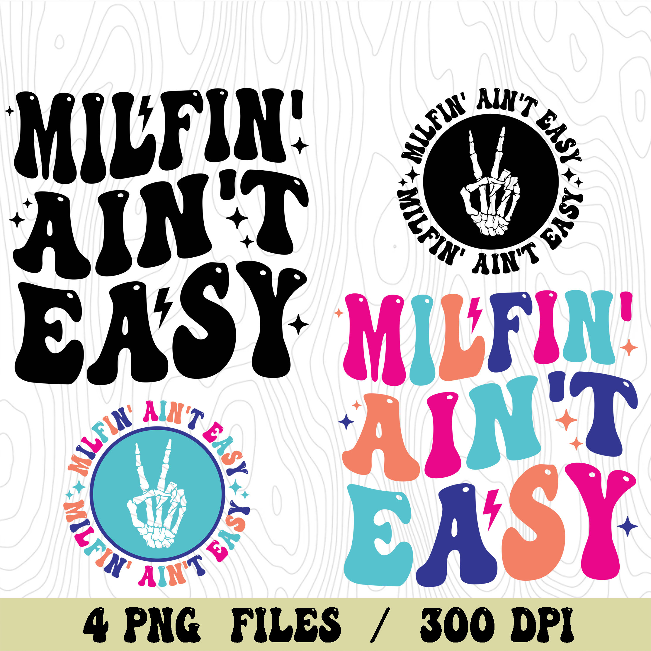 Milfin' Ain't Easy Png - Etsy