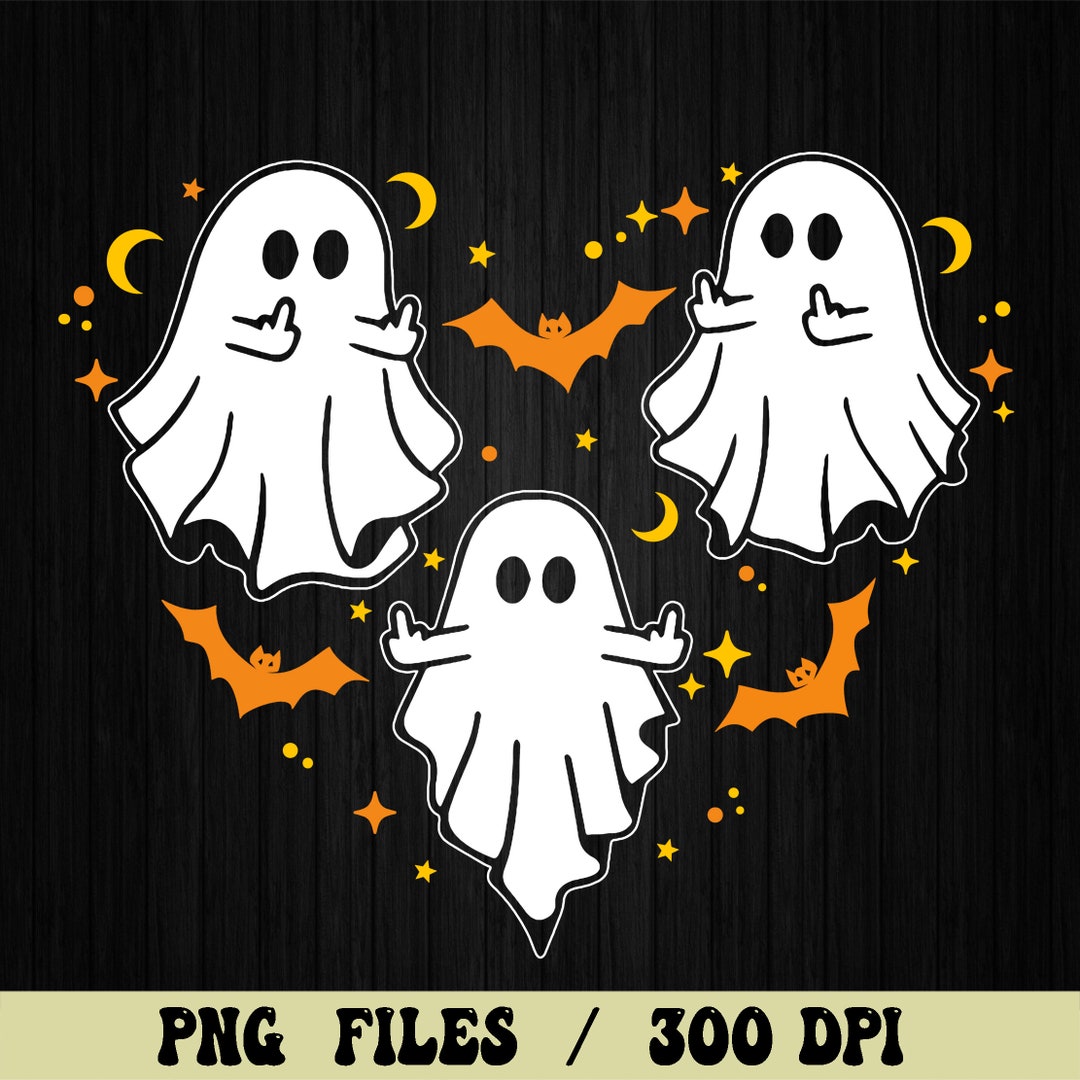 Boo Heart, Spooky Season Png, Halloween Ghost Png, Creepy Ghost in ...