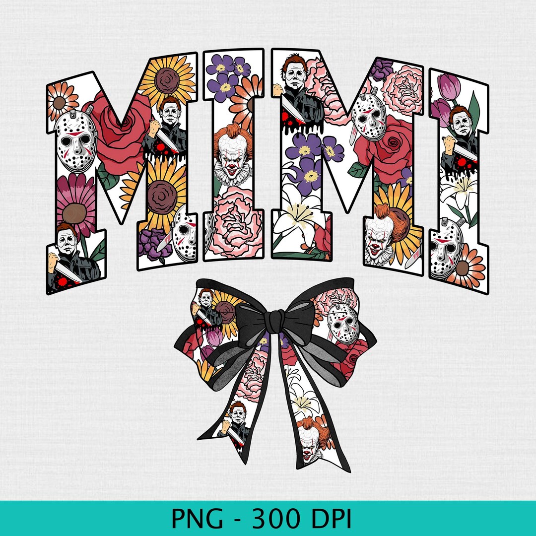 Halloween Horror Mimi Coquette Bow Png, Horror Halloween Nana Gothic ...
