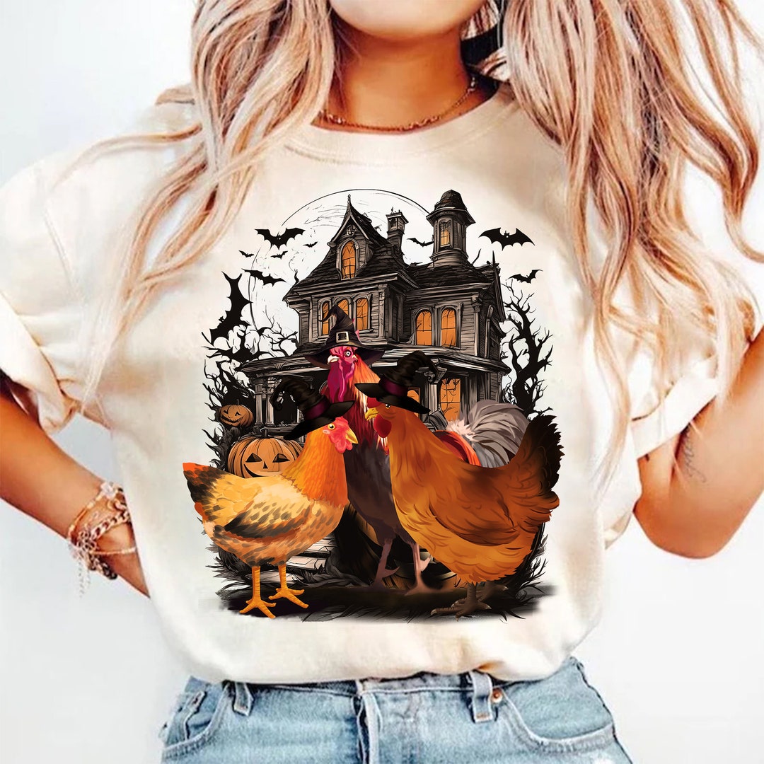 Halloween PNG, Spooky Chickens Png, Autumn Png Sublimation Design, Fall ...