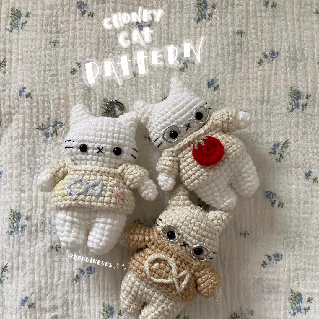 Crochet Chonky Cat Amigurumi Pattern PDF - Etsy