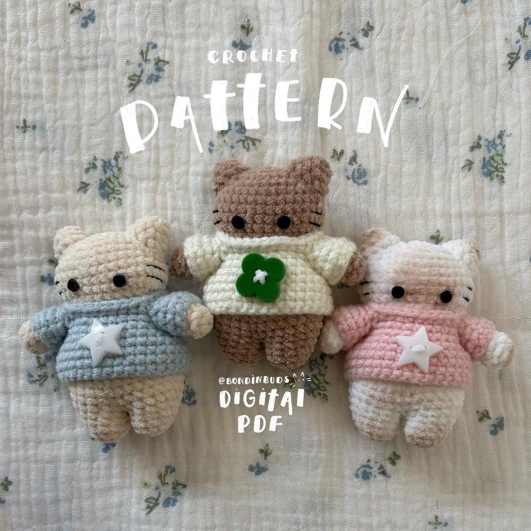 Crochet Chonky Cat Amigurumi Pattern PDF - Etsy