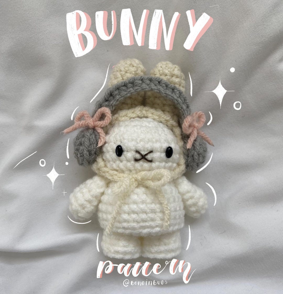 Crochet Bunny (+4 Accessories) Pattern - Etsy Israel
