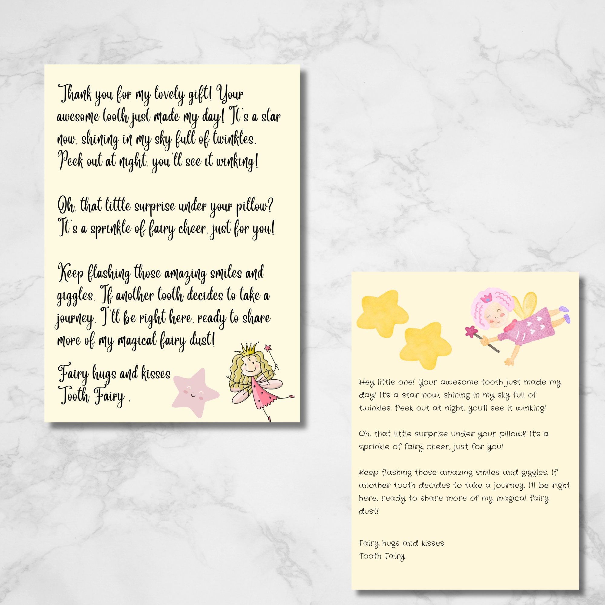 Tooth Fairy Printable Certificates Letters From the Tooth Fairy Office ...
