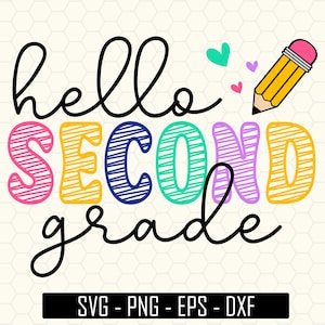 Hello First Grade Svg, First Grade Svg, Back to School Svg, 1st Grade ...