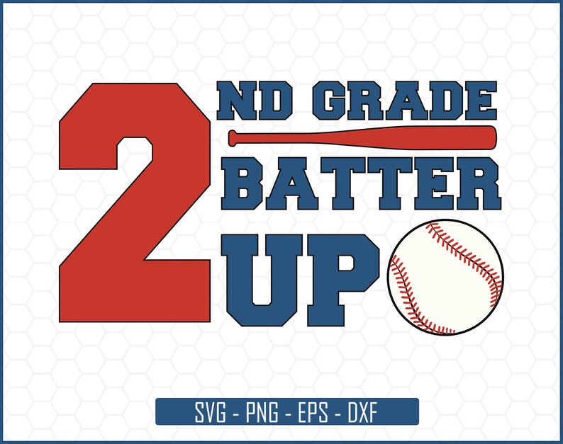 2nd Grade Batter up Svg, Baseball Svg, Back to School Svg, First Day of ...
