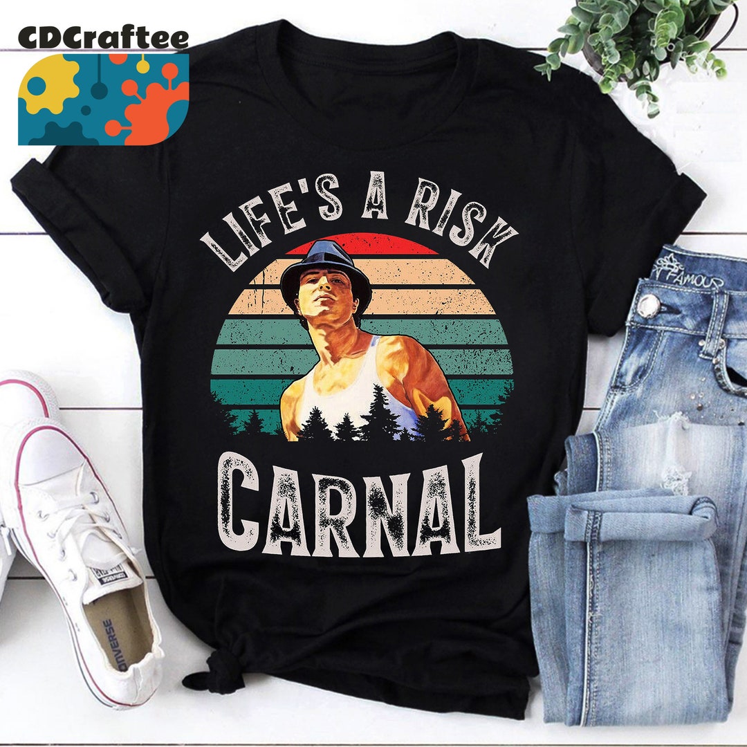 Life's A Risk Carnal Miklo Vintage T-shirt, Miklo Shirt, Vintage Movie ...