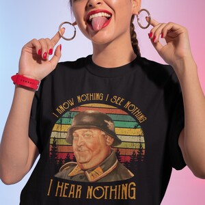 Sergeant Schultz I Know Nothing I See Nothing Vintage Classic T-shirt ...