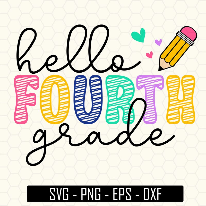 Fourth Grade Svg - Etsy