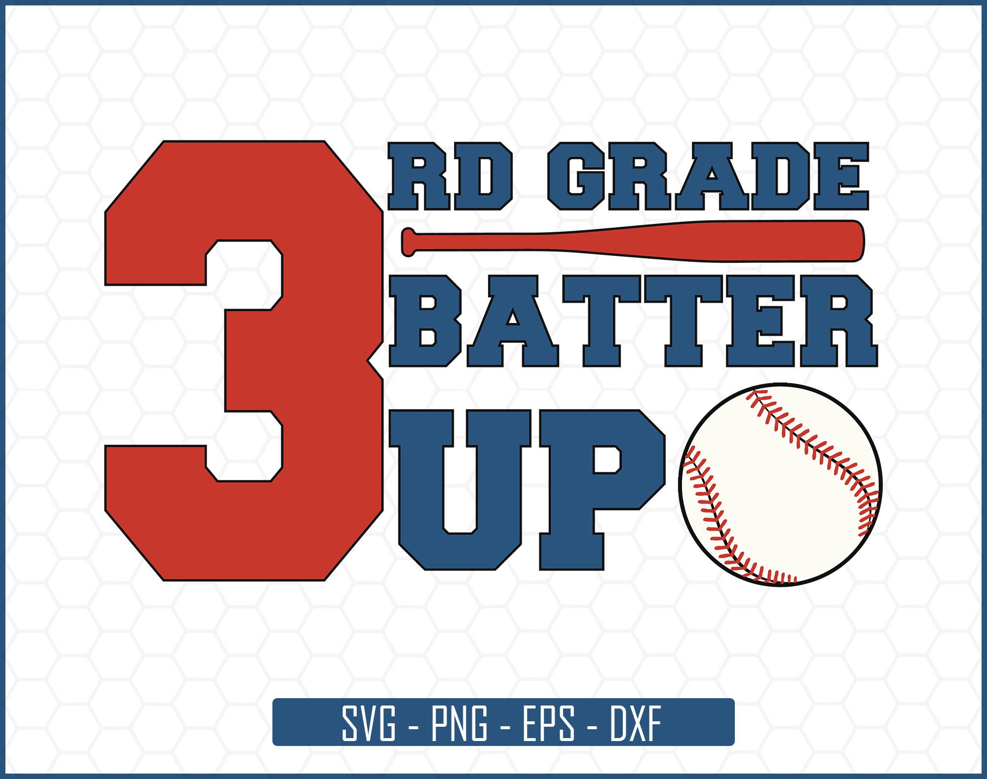 3rd Grade Batter up Svg, Baseball Svg, Back to School Svg, First Day of ...