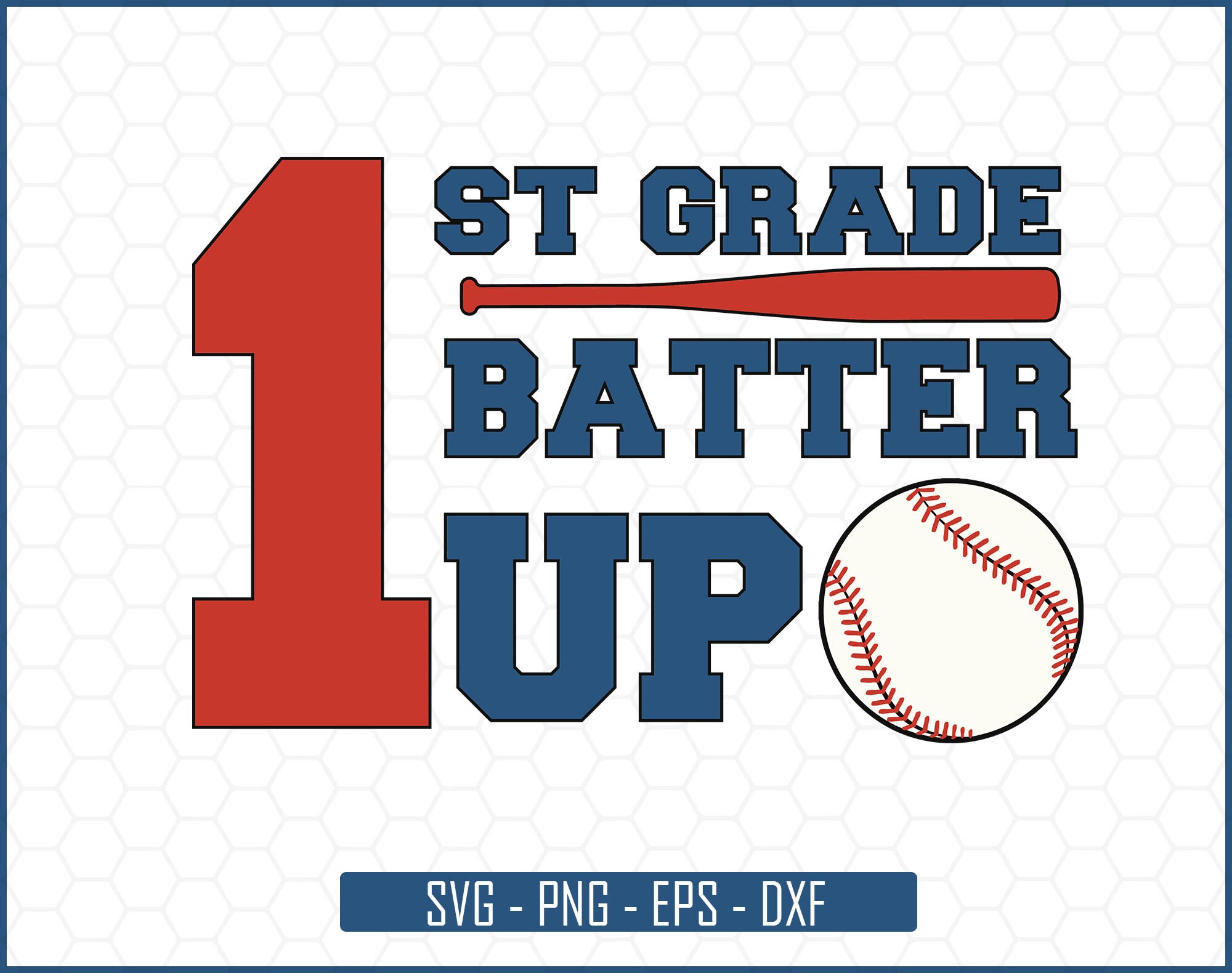 1st Grade Batter up Svg, Baseball Svg, Back to School Svg, First Day of ...