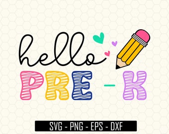 Hello Kindergarten Svg, Back to School Svg, Teacher Svg, School Shirt ...